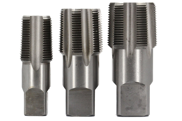 POUCSNPT3 3 Piece Carbon Steel NPT Pipe Tap Set 1" - 1-1/2" – Apollo ...